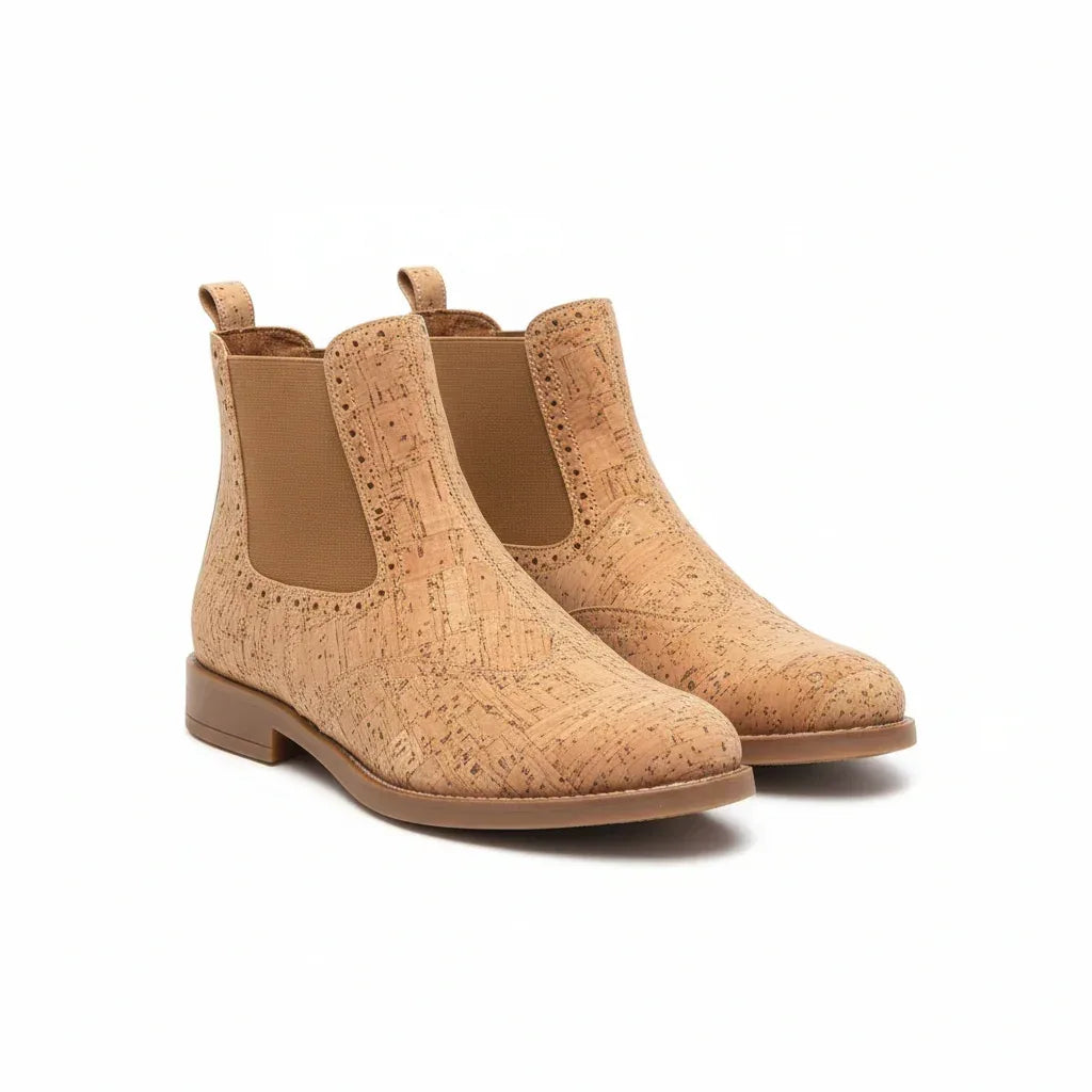 Women's Cork Boots - Vegan Leather Ankle Boots | The Cork Shop – The ...